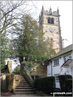 Walk Route Map ch148 Gawsworth Hall from North Rode